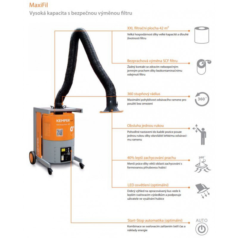 [65650105] MaxiFil - 4m Arm, Rohrausführung
